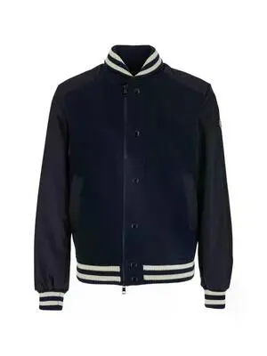 Moncler Panelled Jacket With Striped Trim