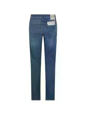 Jacob Cohen Bard Faded-effect Slim-fit Jeans - Blue