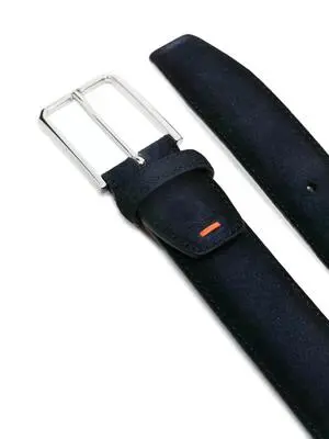 Santoni Suede Belt - Blue