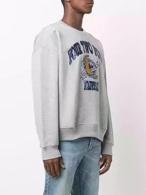424 Embroidered Varsity-style Sweatshirt