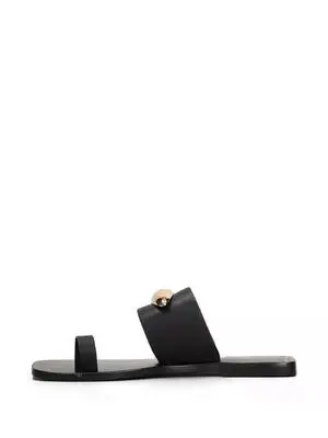 CORAL BLUE Embellished Toe-loop Sandals