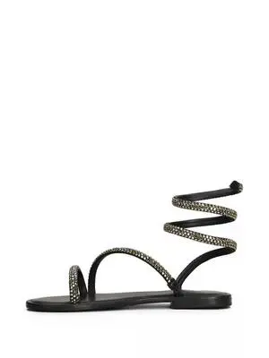 FUSION Crystal Embellished Wrap-around Sandals