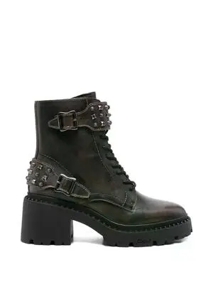 Ash Stud-embellished Buckled Boots