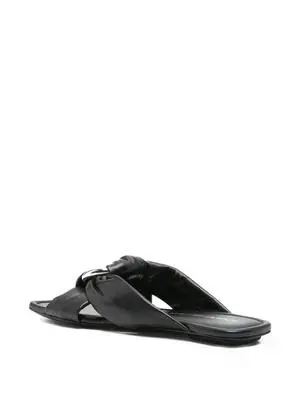 STUART WEITZMAN Ring Detail Knotted Slides