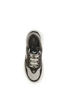 Fendi Ff Logo Sneakers - Black