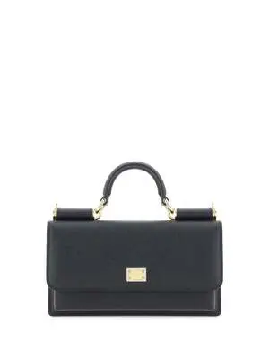 Dolce & Gabbana Micro Sicily Shoulder Bag - Black