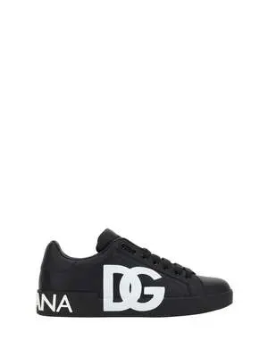 Dolce & Gabbana Calfskin Sneakers - Black