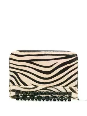 Ash Zebra-print Studded Wallet
