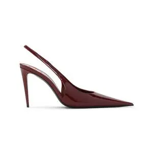 Saint Laurent Guermantes Pointed Slingback Pumps - Red