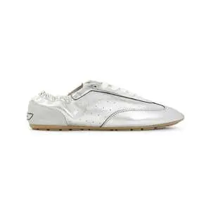Saint Laurent Lewis Low-top Sneakers - Silver