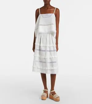 Prada Crochet Platform Sandals