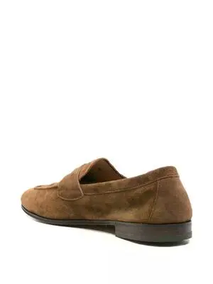 HENDERSON BARACCO Suede Penny Strap Loafers