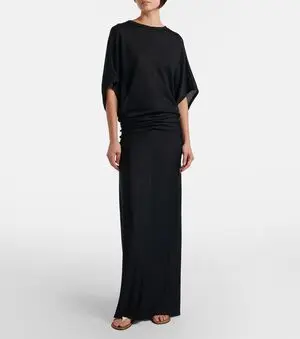THE ROW Delyra Ruched Jersey Gown