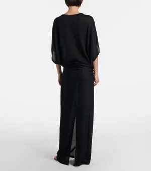 THE ROW Delyra Ruched Jersey Gown