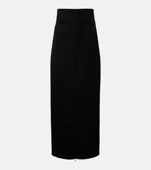 THE ROW Iphora Wool Maxi Skirt - Black