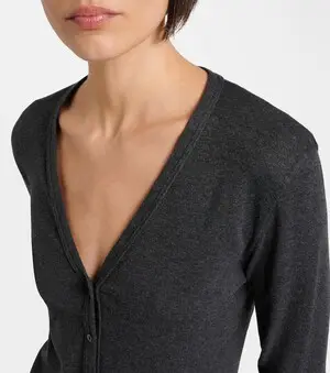 THE ROW Cotton Cardigan - Grey