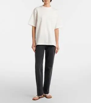 THE ROW Estavo Oversized Linen-blend T-shirt