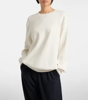 THE ROW Ottilie Cotton And Silk Crewneck Sweater