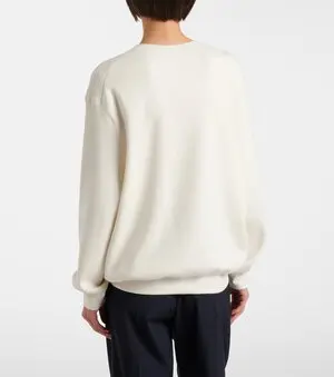 THE ROW Ottilie Cotton And Silk Crewneck Sweater