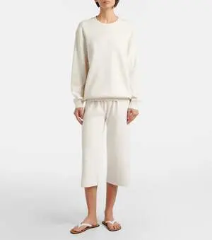 THE ROW Ottilie Cotton And Silk Crewneck Sweater