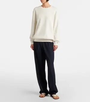 THE ROW Ottilie Cotton And Silk Crewneck Sweater