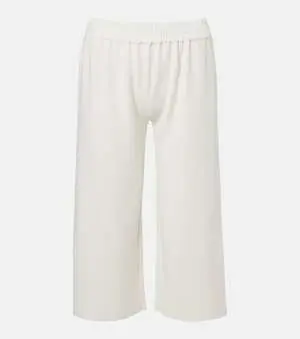 THE ROW Ozias Cropped Sweatpants In Cotton And Silk
