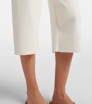 THE ROW Ozias Cropped Sweatpants In Cotton And Silk