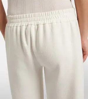 THE ROW Ozias Cropped Sweatpants In Cotton And Silk