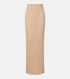 THE ROW Bandi Ribbed-knit Maxi Skirt - Beige