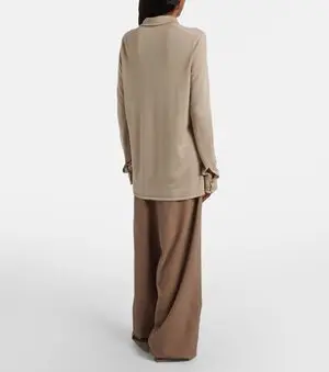 THE ROW Fadry Cotton-blend Gabardine Wide-leg Pants - Brown