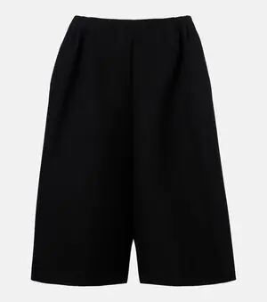 THE ROW Fauna Virgin Wool Bermuda Shorts