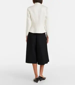 THE ROW Fauna Virgin Wool Bermuda Shorts