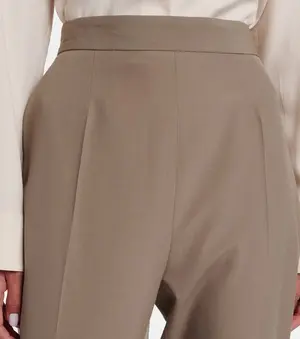 THE ROW Eanza Wool Straight Pants
