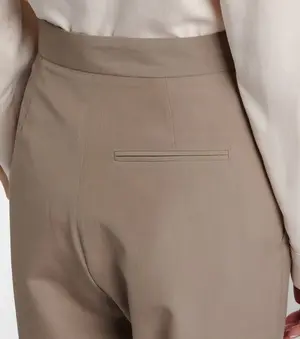 THE ROW Eanza Wool Straight Pants