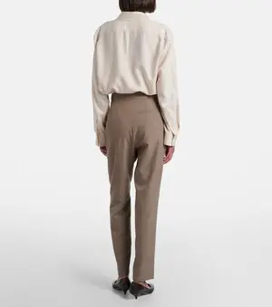 THE ROW Eanza Wool Straight Pants