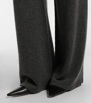 THE ROW Orpin Cashmere Wide-leg Pants - Grey