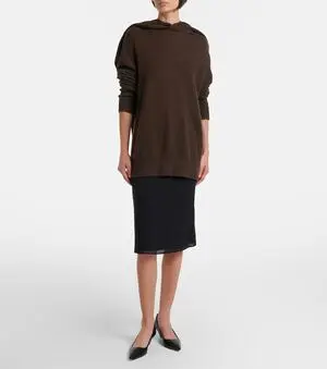 THE ROW Ivera Silk-blend Chiffon Slip Skirt