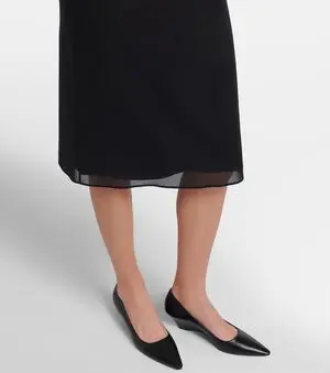 THE ROW Ivera Silk-blend Chiffon Slip Skirt