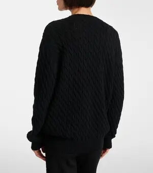 THE ROW Cable-knit Cotton And Linen Sweater
