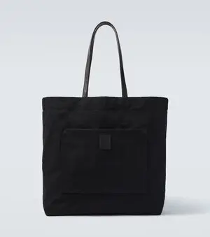 THE ROW Tori Canvas Tote Bag - Black