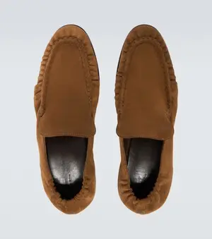 THE ROW Soft Two Suede Loafers