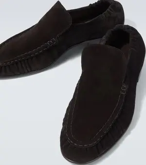THE ROW Soft Two Suede Loafers