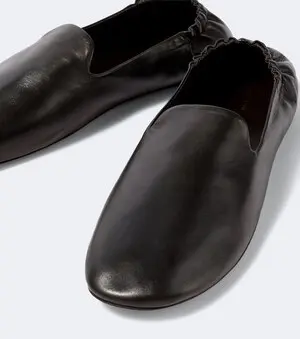 THE ROW Casa Leather Slip-on Shoes