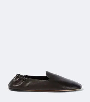 THE ROW Casa Leather Slip-on Shoes