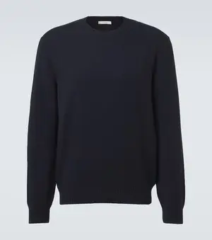 THE ROW Cyrus Cashmere And Alpaca Crewneck Sweater - Blue