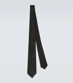 THE ROW Silk Tie - Black