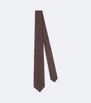 THE ROW Silk Tie Brown