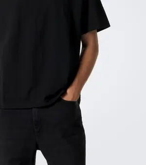 THE ROW Madoc Cotton Jersey T-shirt - Black