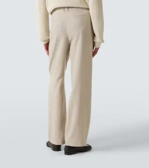 THE ROW Toril Linen-blend Wide-leg Pants