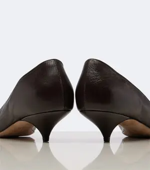 THE ROW Liisa Three Leather Pumps